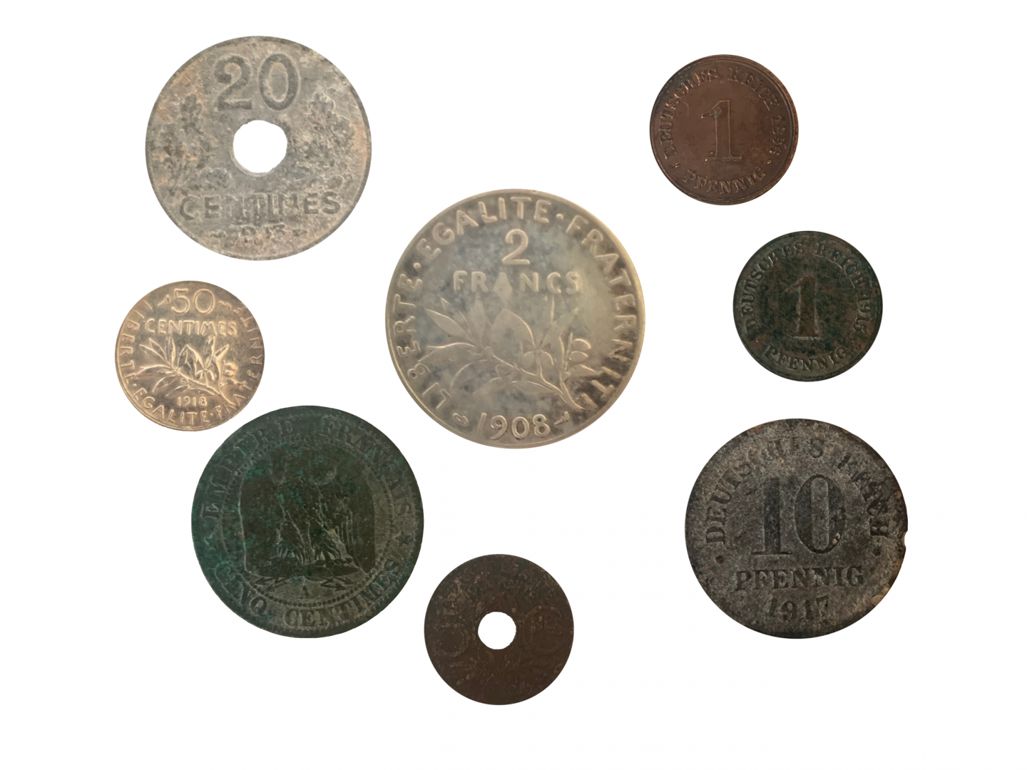 Pièces de monnaie retrouvées sur le champ de bataille » Sudelkopf
